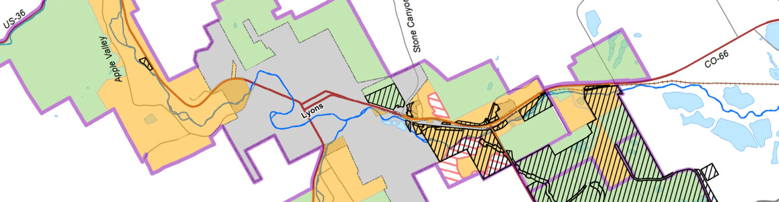 Z-23-0002: Lyons Area Zoning Map Amendment - Boulder County