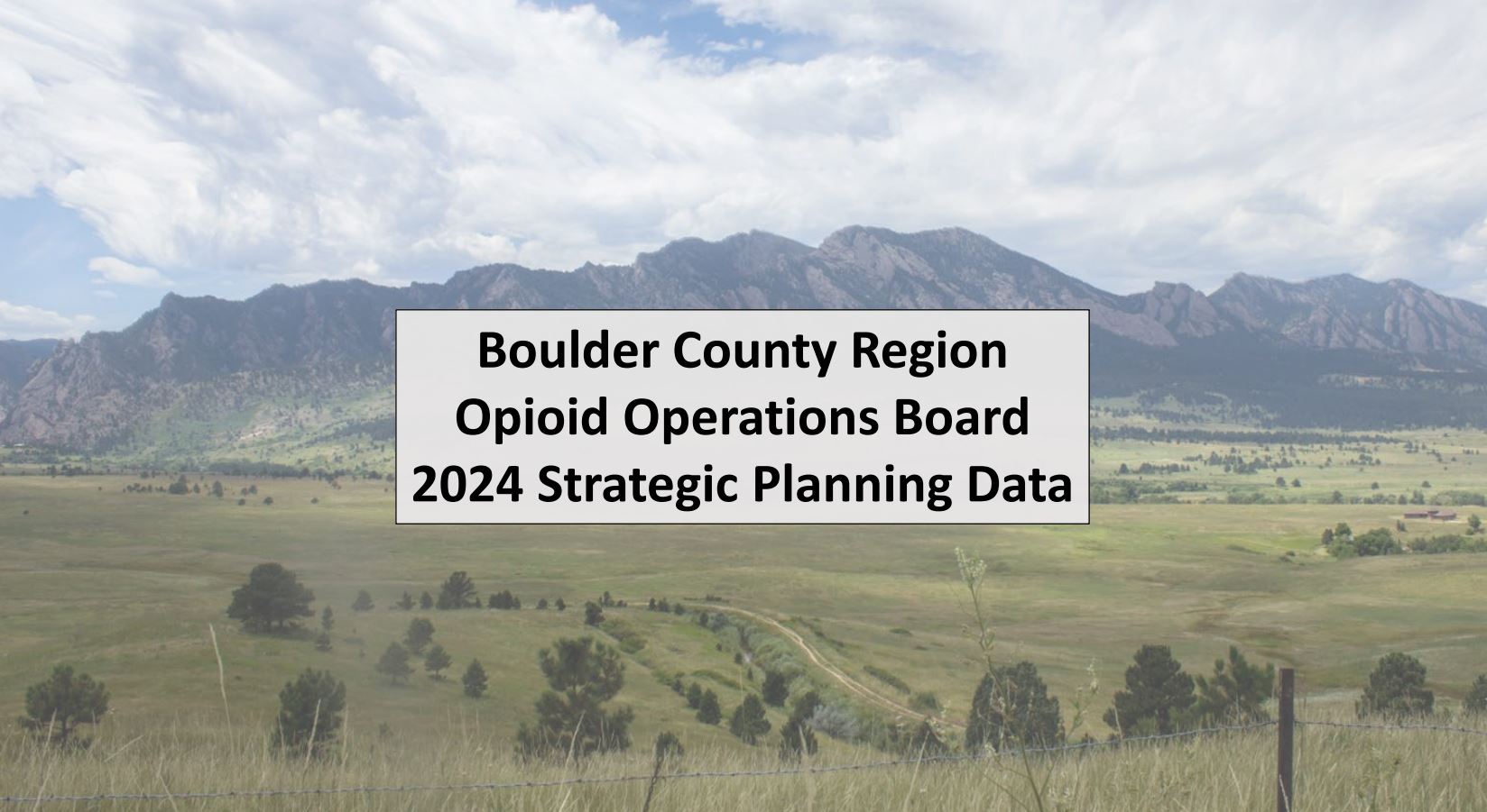 Boulder County Opioid Settlement - Boulder County