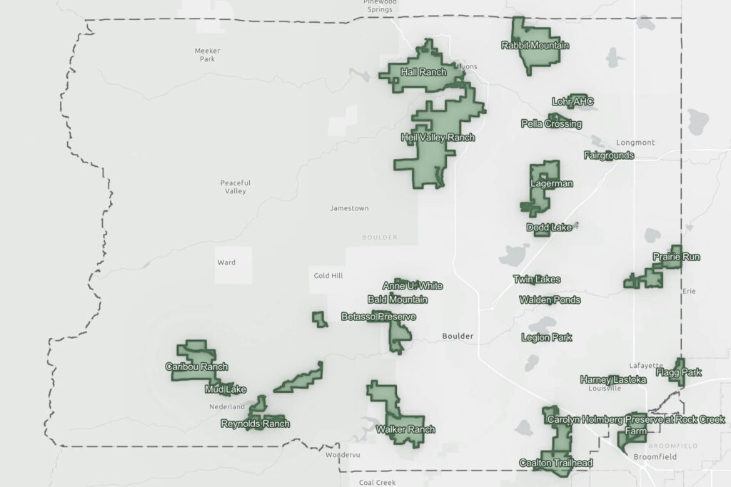 Open Space Maps - Boulder County